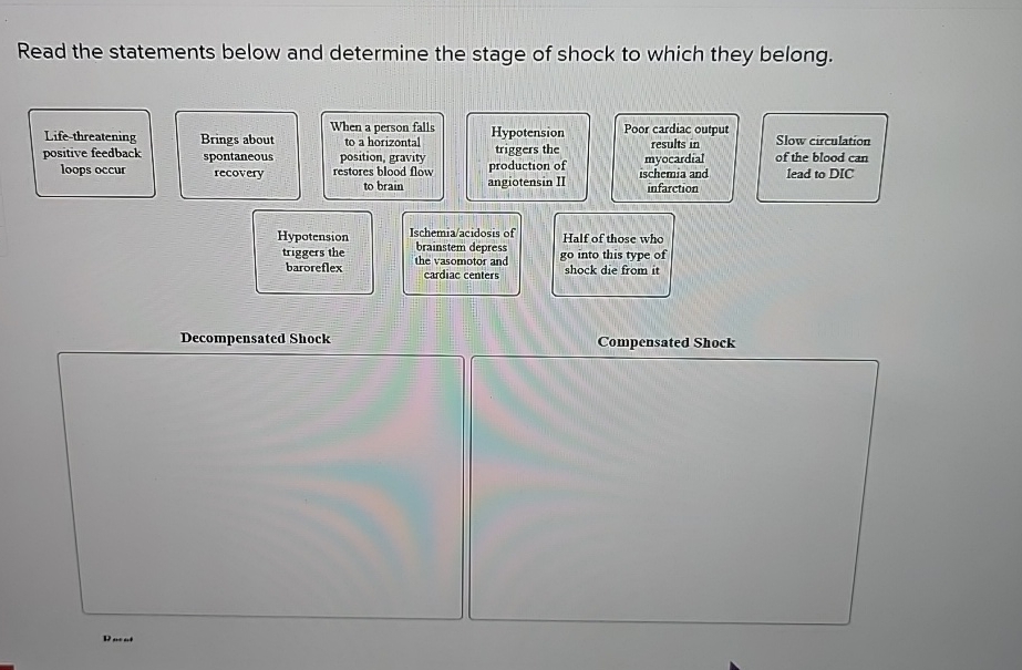 Solved Read the statements below and determine the stage of | Chegg.com