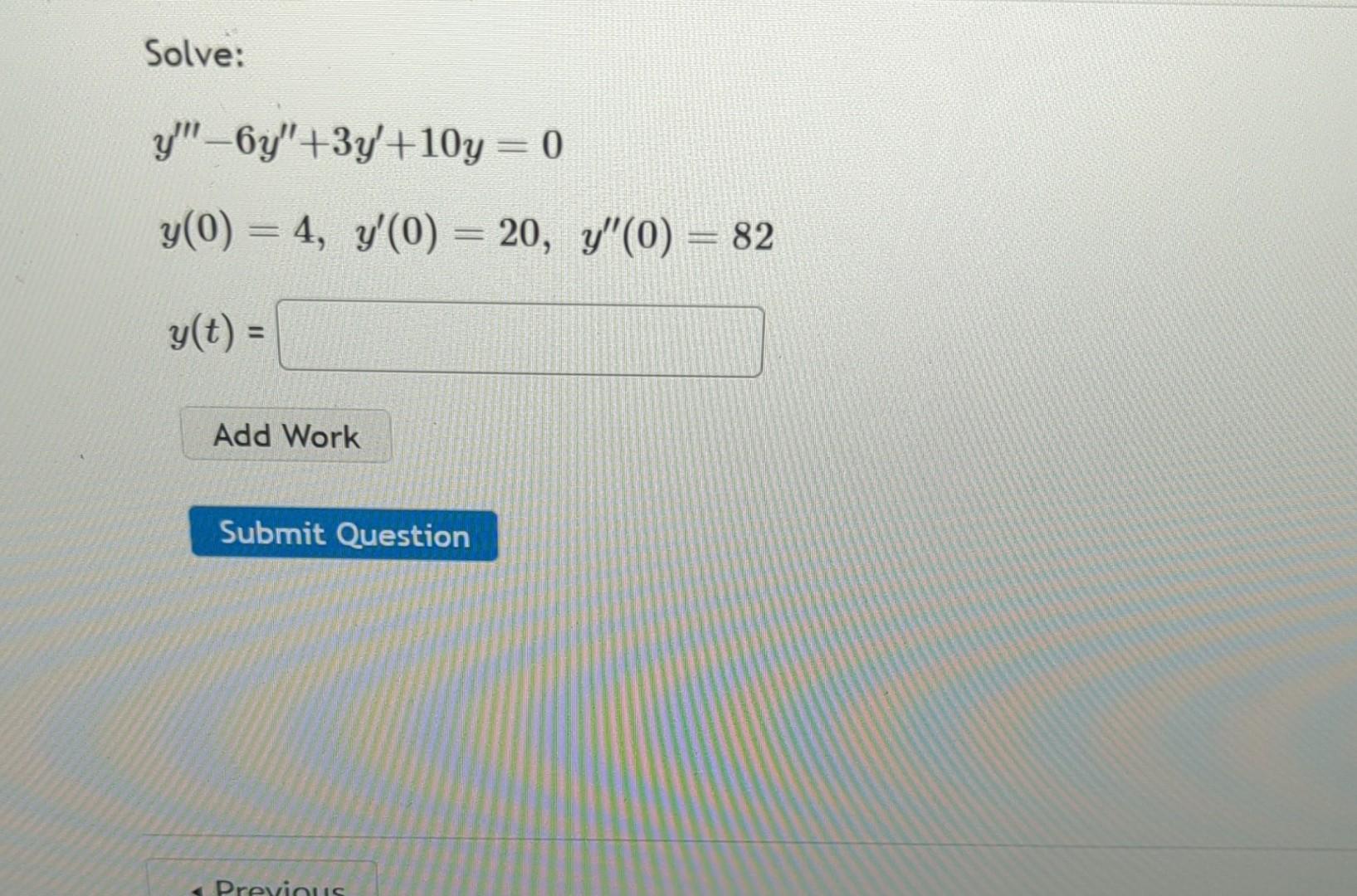 Solved Solve: \\[ \\begin{array}{l} y^{\\prime \\prime | Chegg.com