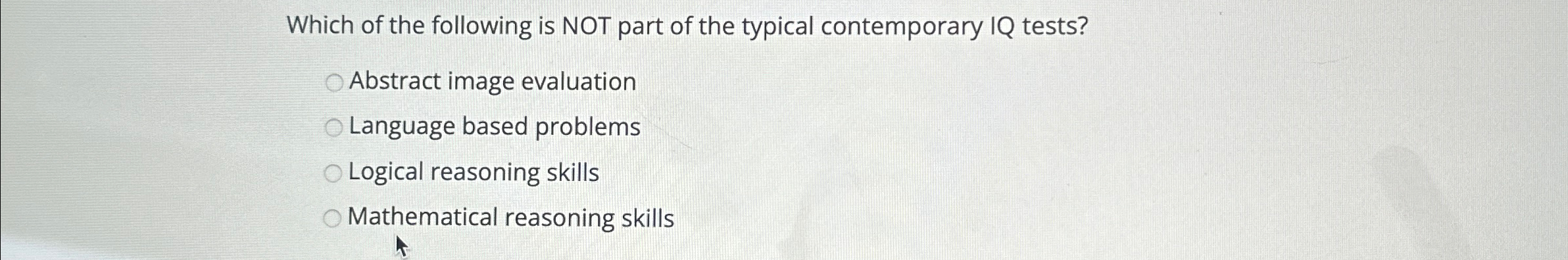 Solved Which of the following is NOT part of the typical | Chegg.com