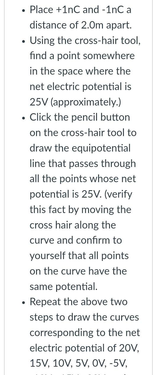 Solved Using the Phet simulation: charges and fields, draw | Chegg.com