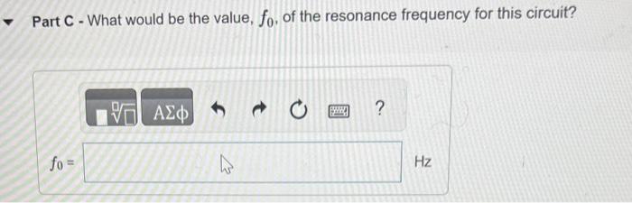 An AC vollage is applied to the R-L-C series circuit | Chegg.com