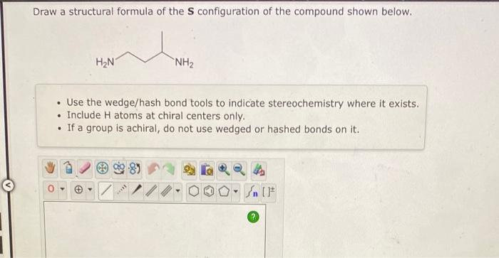 Solved Draw a structural formula of the SS configuration of | Chegg.com