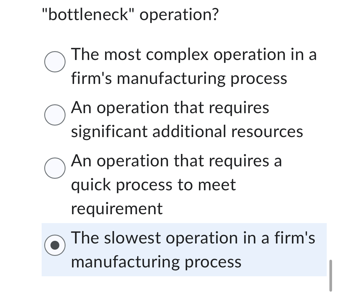 Solved "bottleneck" operation?The most complex operation in | Chegg.com