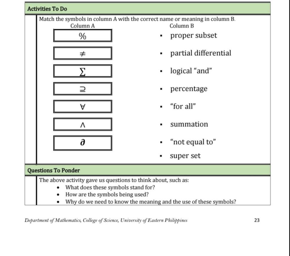 Solved Department of Mathematics, College of Science, | Chegg.com