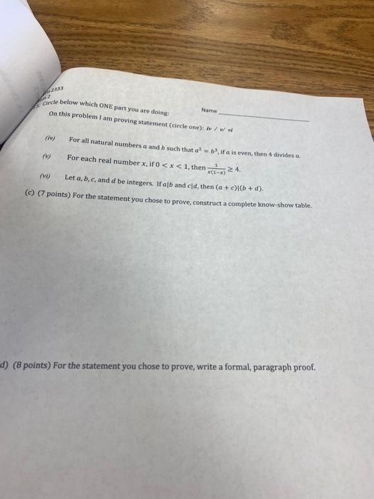 Solved i wanted to see (vi) the first question is asking for | Chegg.com