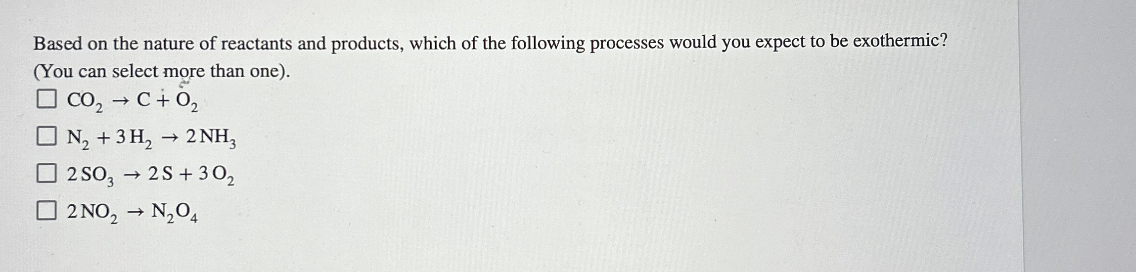 Solved Based on the nature of reactants and products, which | Chegg.com