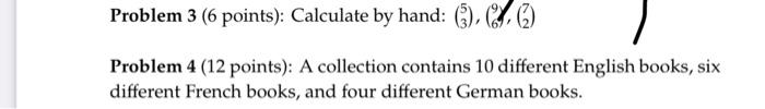 Solved Problem 4 (12 points): A collection contains 10 | Chegg.com