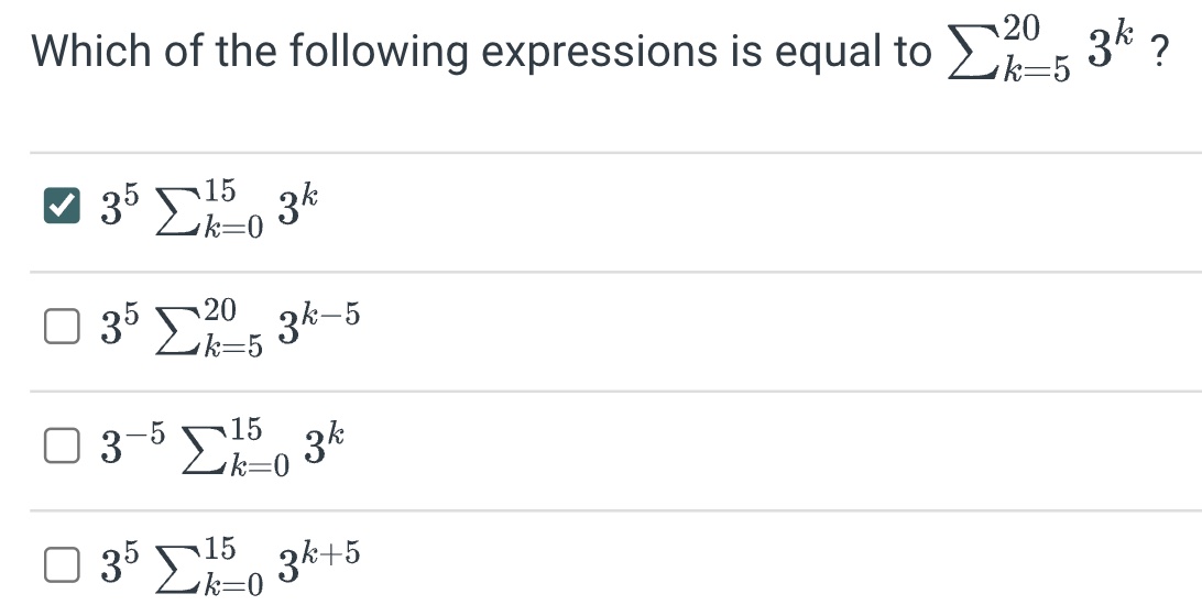 Solved Which of the following expressions is equal to | Chegg.com