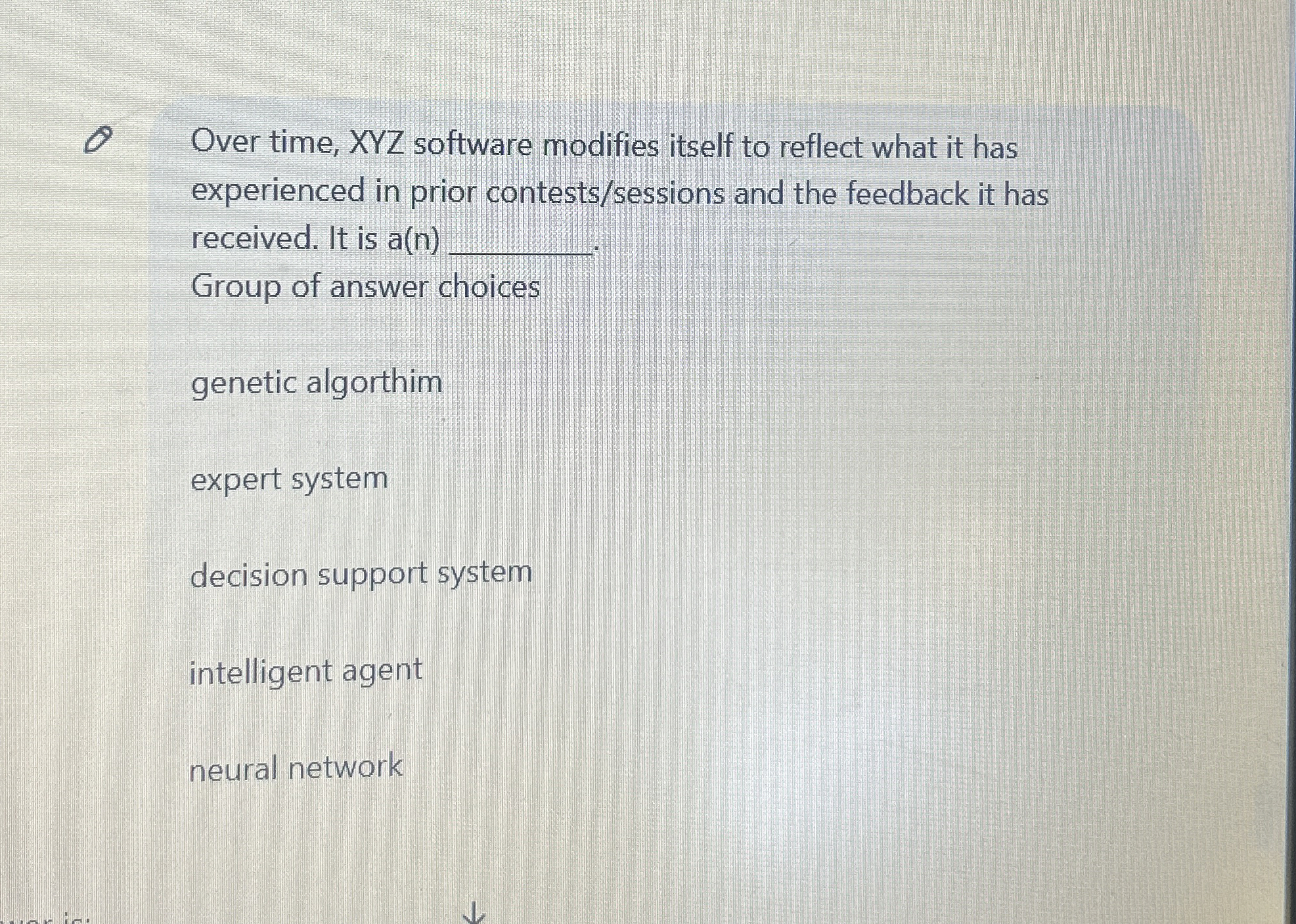 Solved Q Over time, XYZ software modifies itself to reflect | Chegg.com