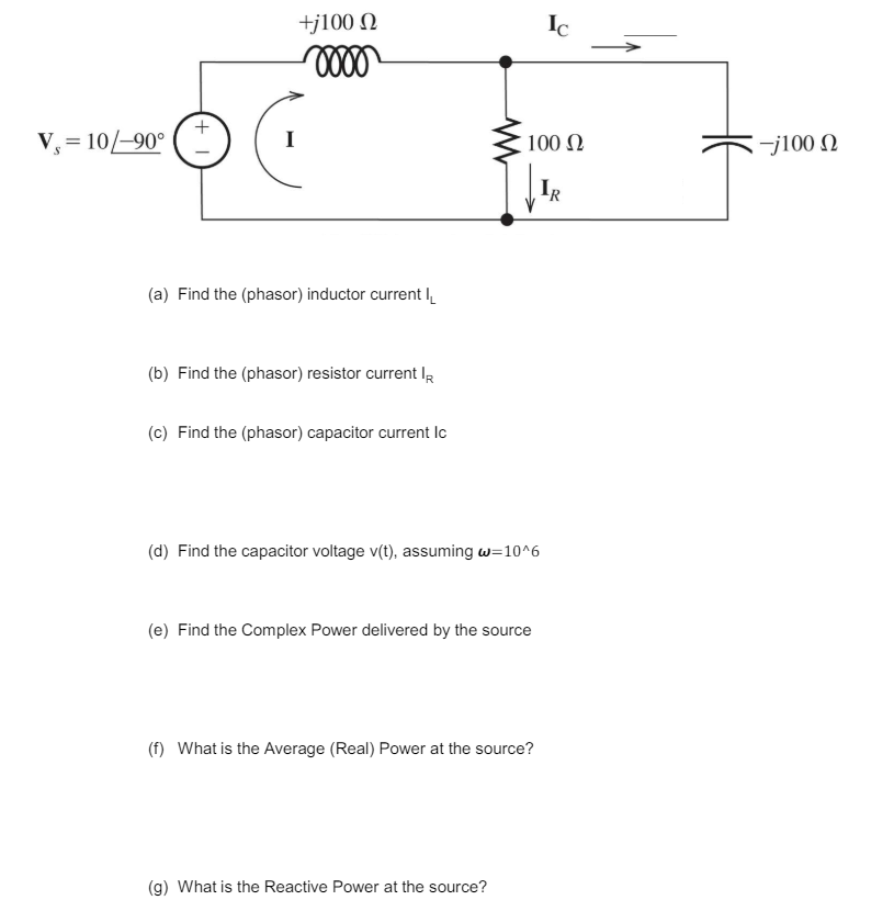Solved (a) ﻿Find the (phasor) ﻿inductor current IL(b) ﻿Find | Chegg.com