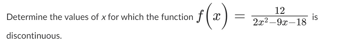 Solved Given f(x) ﻿:Determine f(1)Determine the values of x | Chegg.com