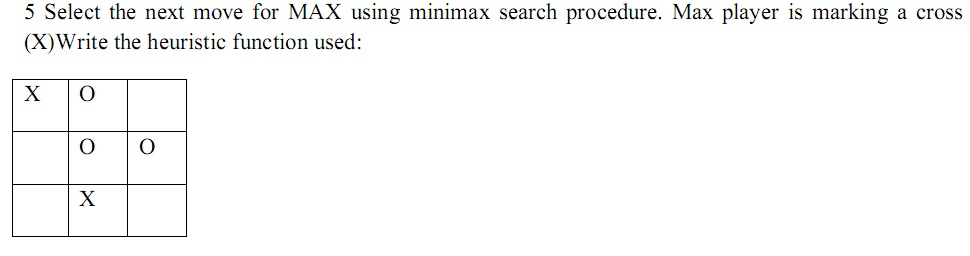 Solved Select the next move for MAX using minimax search | Chegg.com