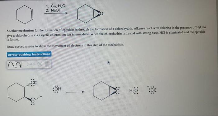 Solved 1. Cla, H2O 2. NaOH Another mechanisen for the | Chegg.com