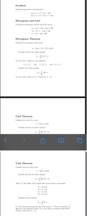 Solved Gradient Divergence and Curl Die The Curl Theorem B | Chegg.com