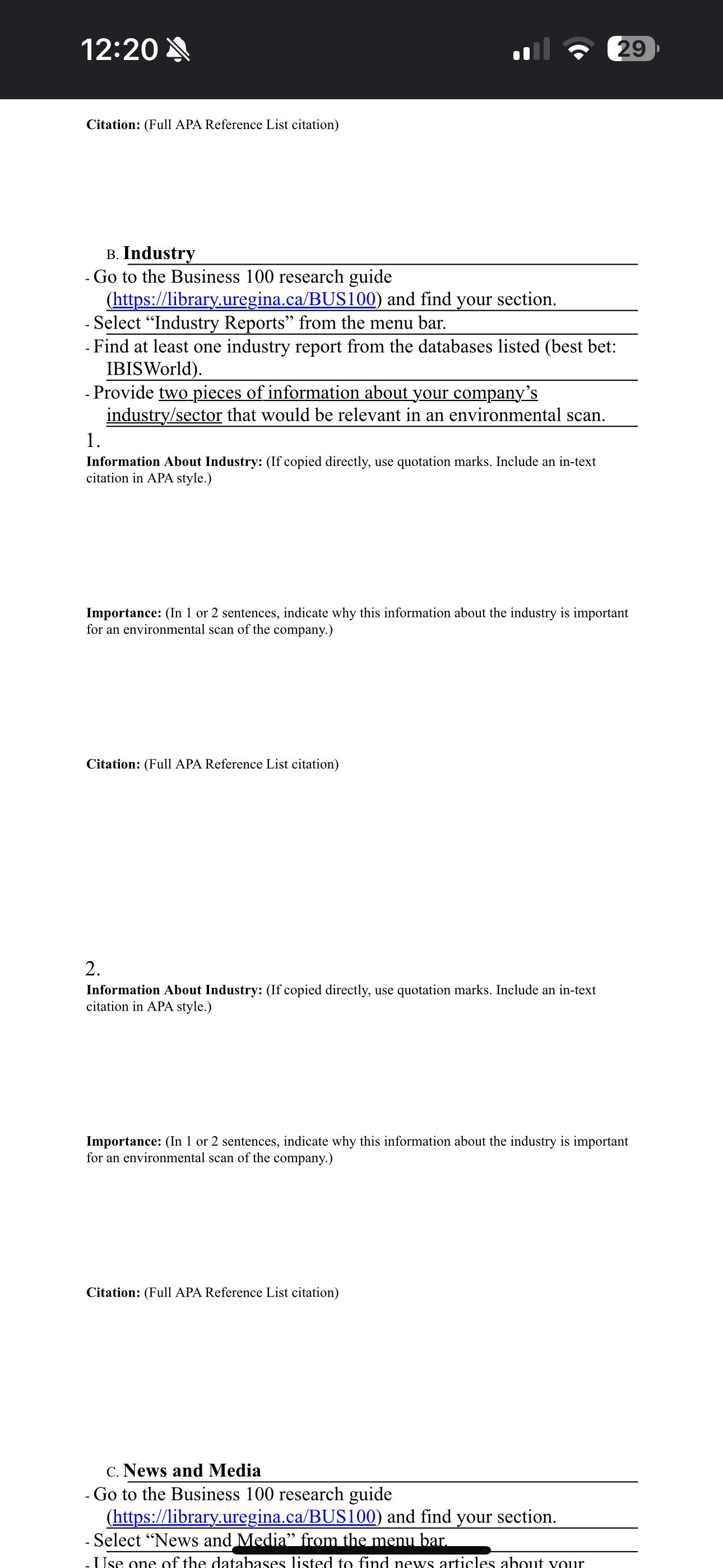 12:20Citation: (Full APA Reference List citation)B. | Chegg.com