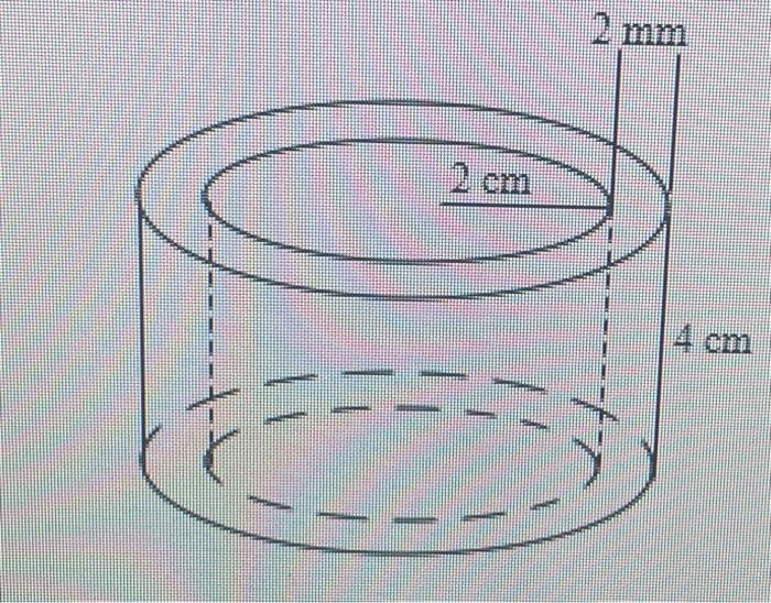 Solved determine the volume of silver needed to make the | Chegg.com