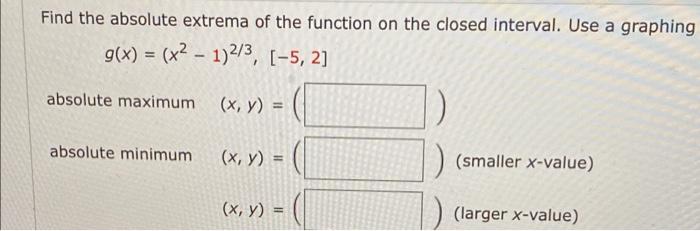 Solved Find all relative extrema of the function. (If an | Chegg.com