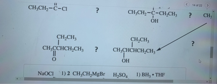 Solved Part A OH CH3CH2CH2OH O 1) CH3CH MgBr CH3CH2-C-H 2) | Chegg.com