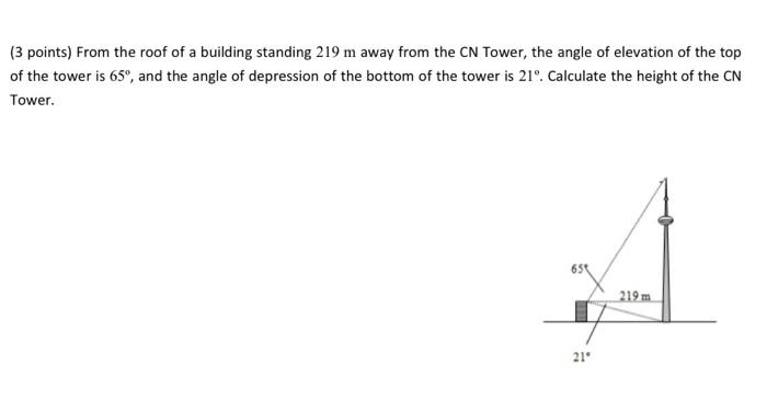 Solved (3 points) From the roof of a building standing 219 m | Chegg.com