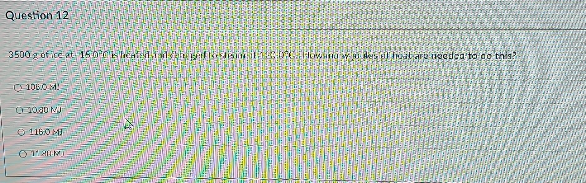 Solved 3500 g of ice at −15.0∘C is heated and changed to | Chegg.com