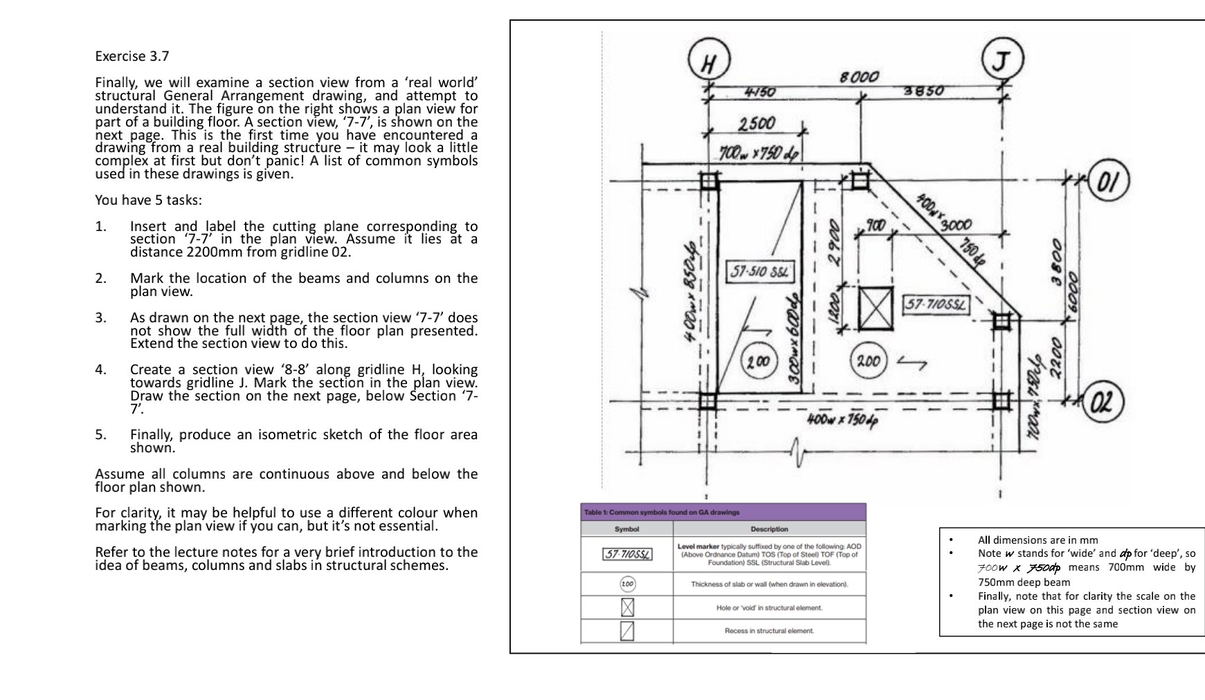 Exercise 3.7Finally, we will examine a section view | Chegg.com