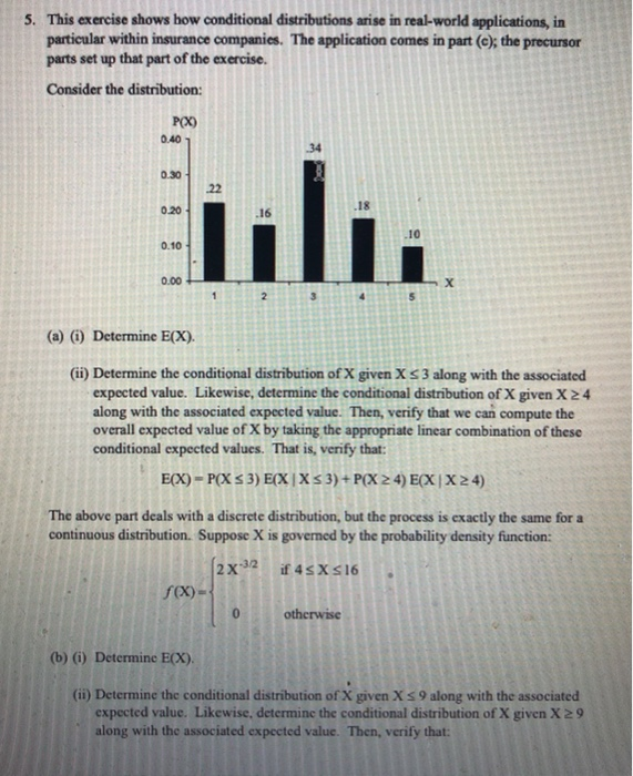 Solved 5. This exercise shows how conditional distributions | Chegg.com