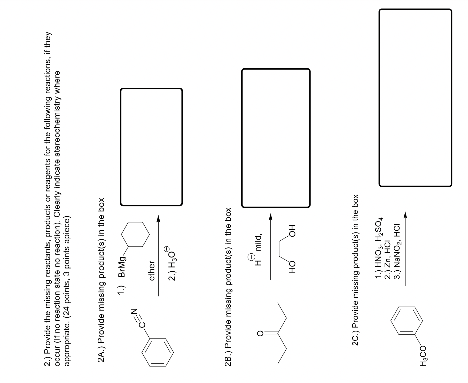 Solved 2.) H3Oo+ 2.) ﻿Provide the missing reactants, | Chegg.com