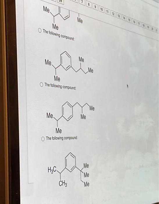 Solved D. The following comporat. The folowing compount The | Chegg.com