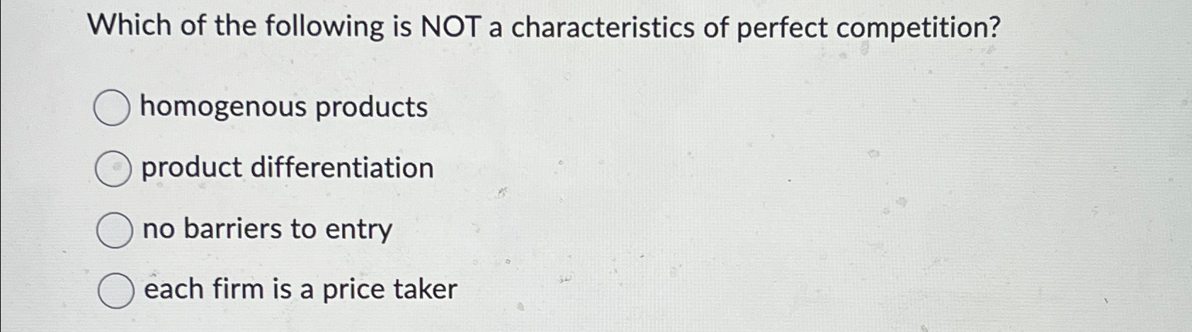 Solved Which of the following is NOT a characteristics of | Chegg.com
