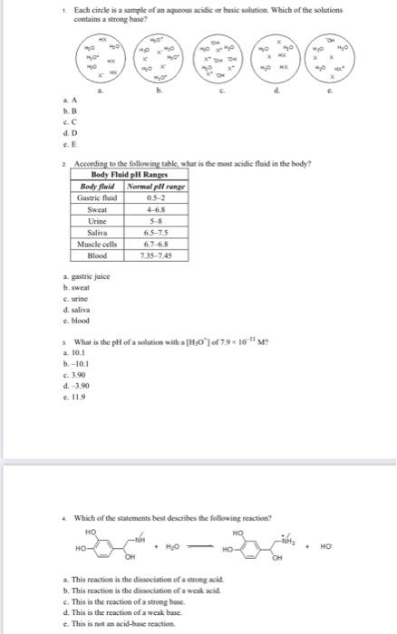 Solved 1. Each circle is a sample of an aquoces acific at | Chegg.com