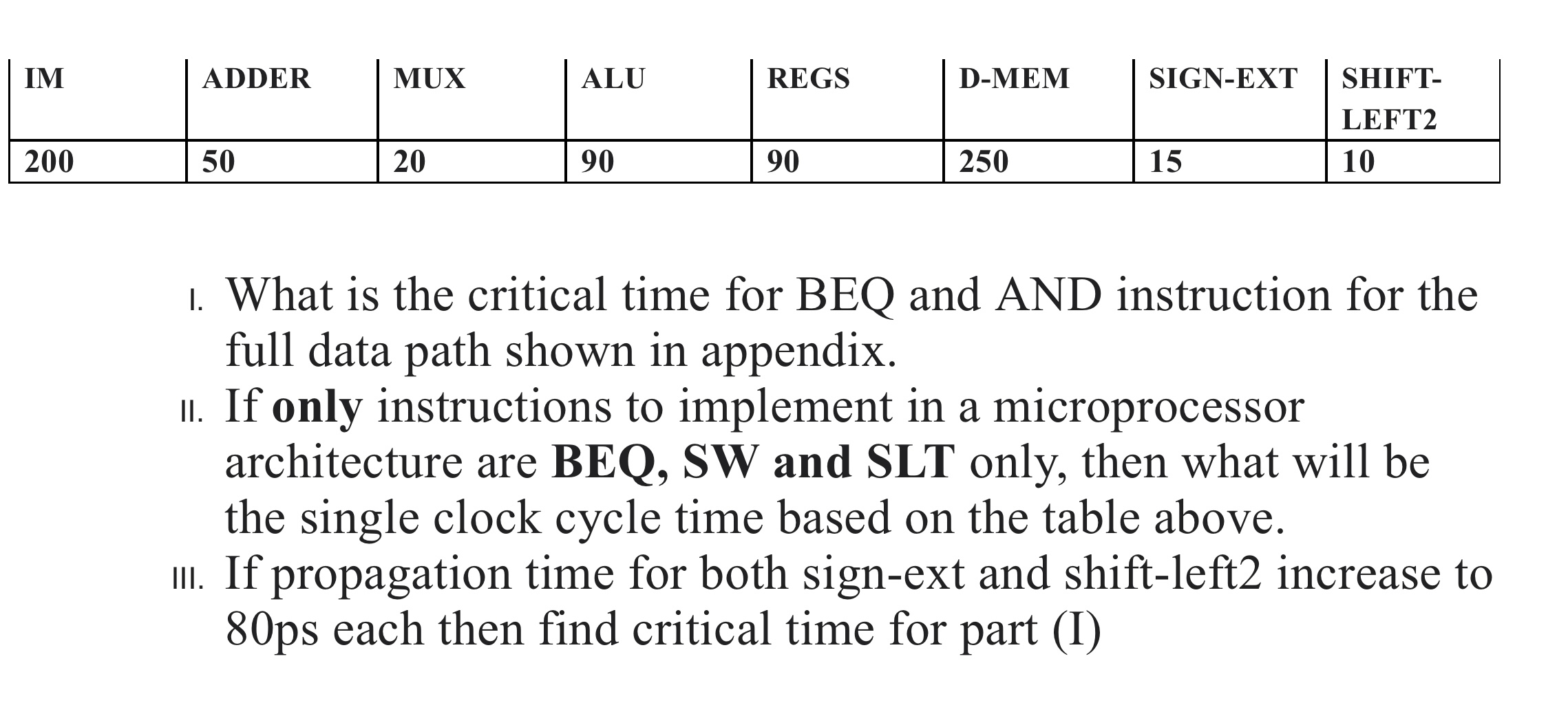 Solved Problem 3: Table below shows the propagation time in | Chegg.com