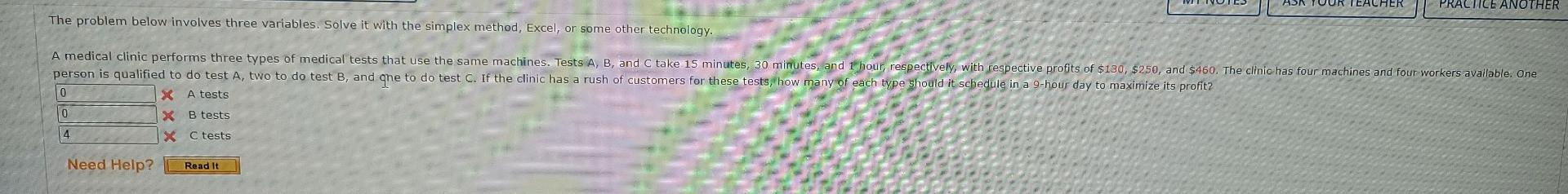 The problem below involves three variables. Solve it | Chegg.com