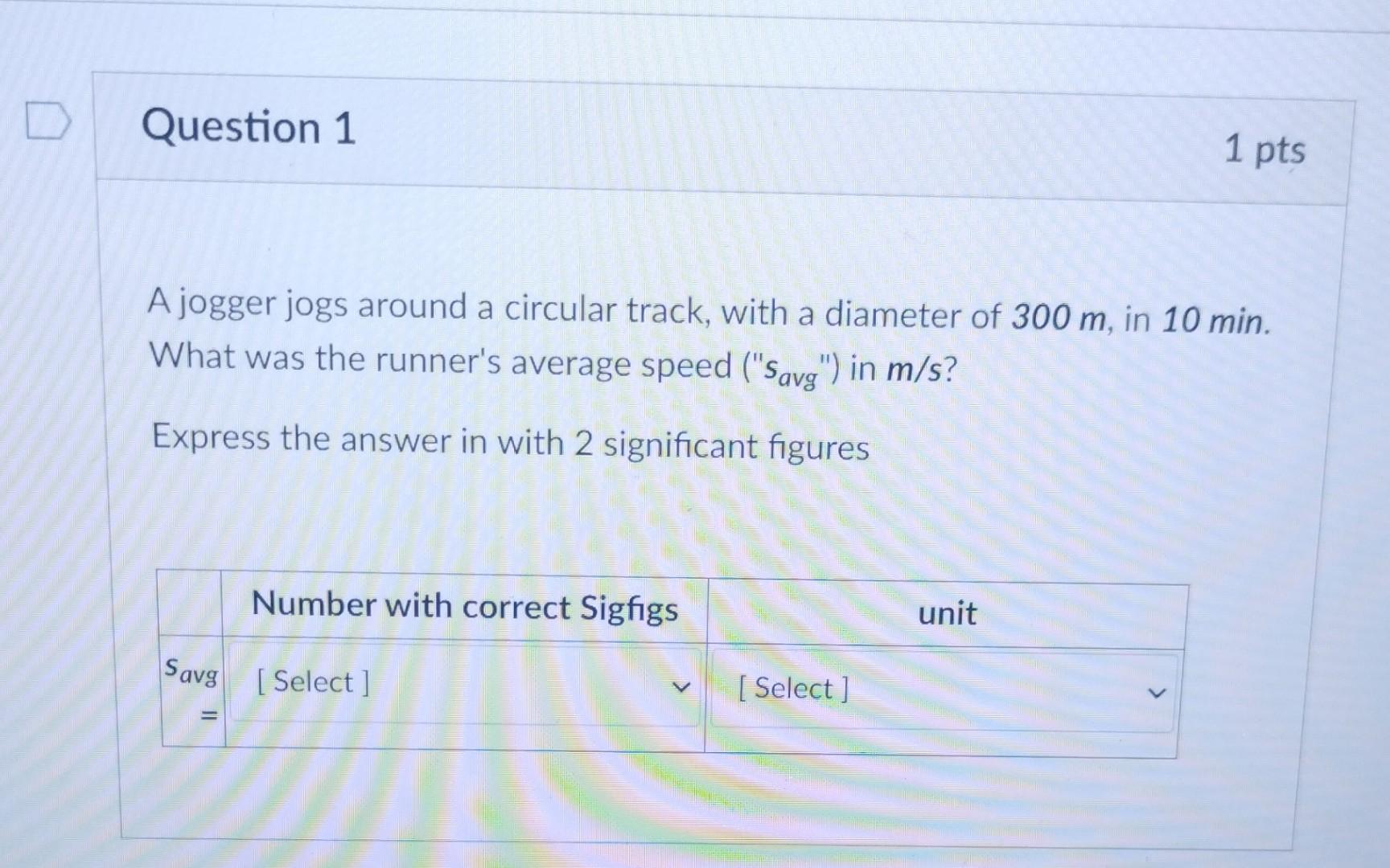Solved A jogger jogs around a circular track, with a | Chegg.com