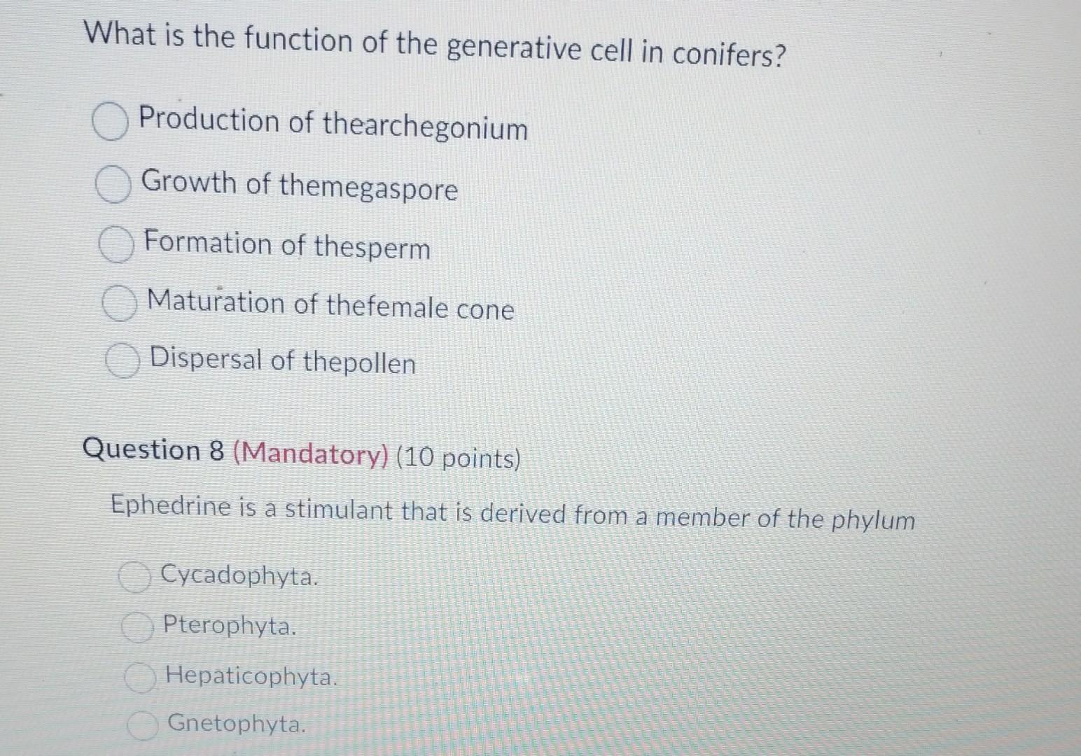 Solved Double fertilization produces a diploid; triploid | Chegg.com