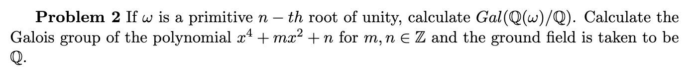 Solved Problem 2 ﻿If ω ﻿is a primitive n- ﻿th root of unity, | Chegg.com