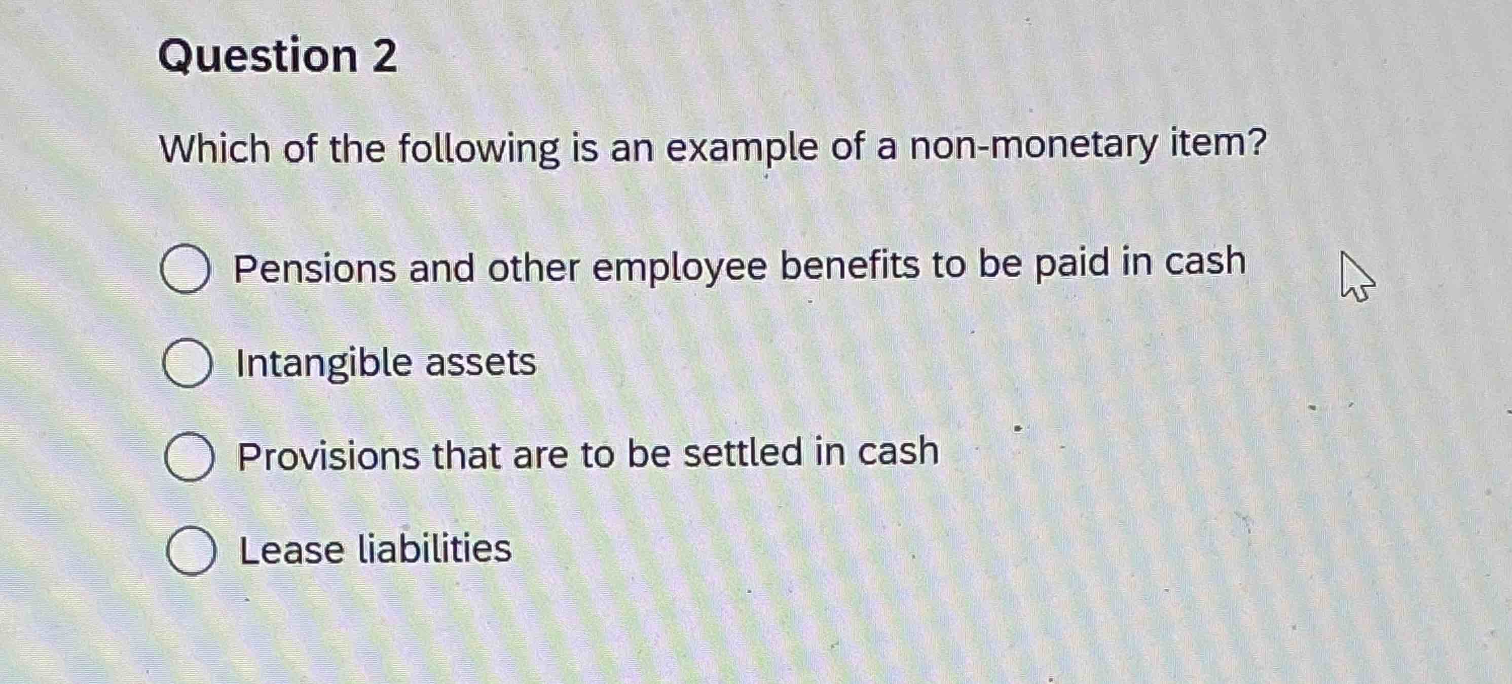 Solved Which of the following is an example of a | Chegg.com