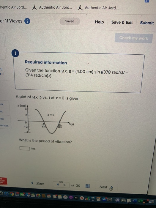Solved Saved Help Save & Exit Subm Check my work ! Required | Chegg.com