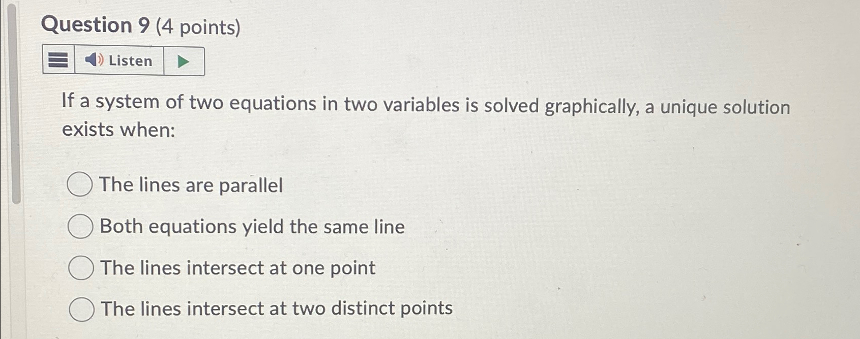 Solved Question 9 (4 points)ListenIf a system of two | Chegg.com Solved Question 9 (4 points)ListenIf a system of two | Chegg.com
