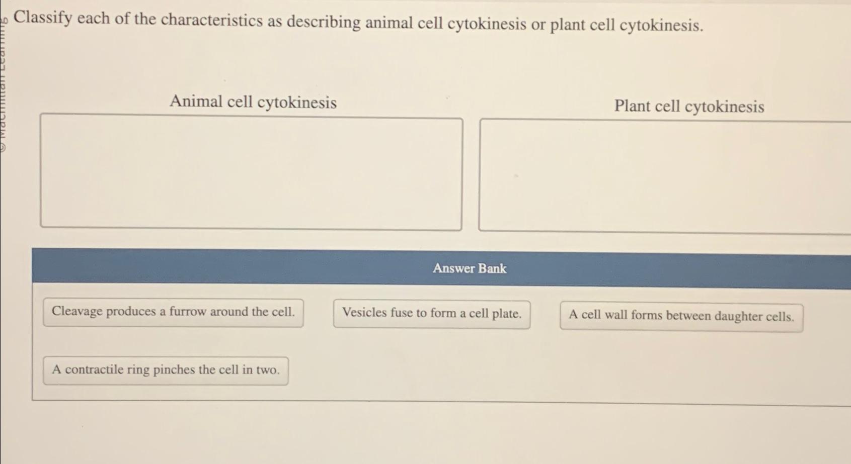Solved Classify each of the characteristics as describing | Chegg.com