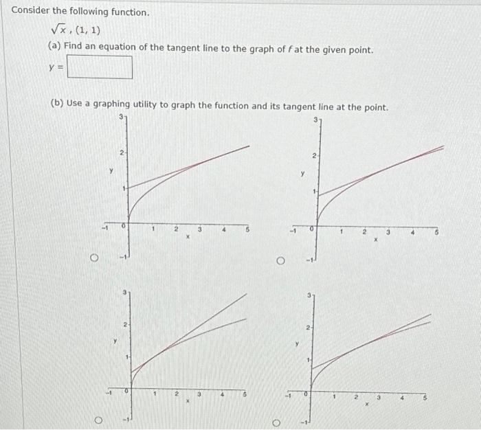 Solved Consider the following function. x,(1,1) (a) Find an | Chegg.com