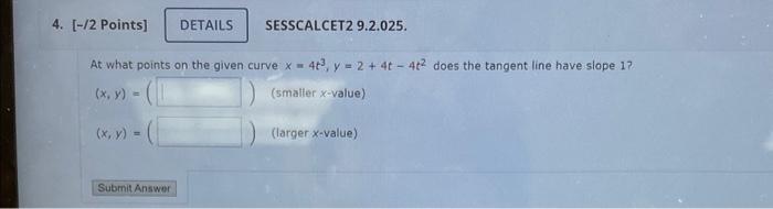 Solved 4. [-/2 Points] (x, y) = DETAILS At what points on | Chegg.com