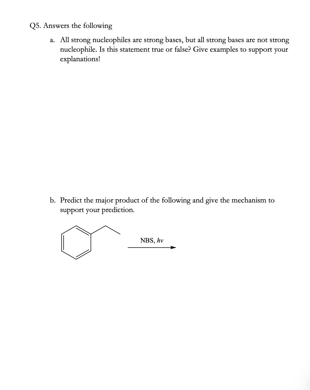 Solved All strong nucleophiles are strong bases, but all | Chegg.com