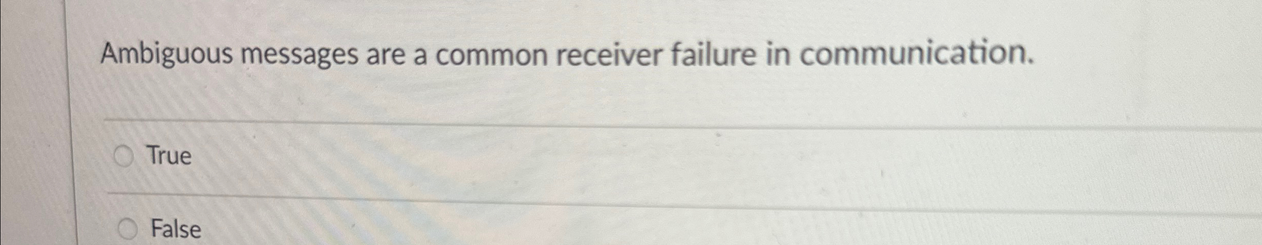 Solved Ambiguous messages are a common receiver failure in | Chegg.com