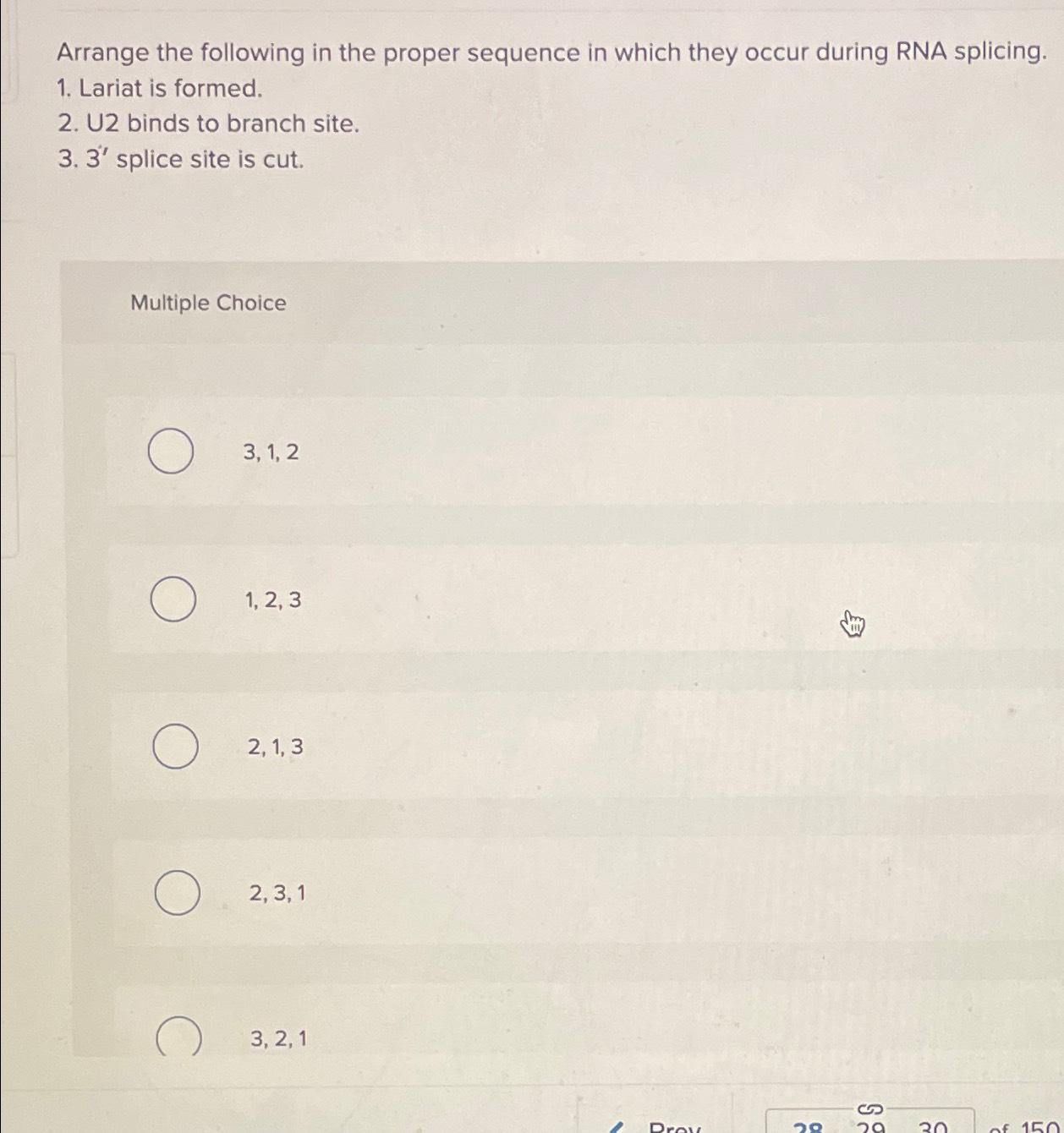 Solved Arrange the following in the proper sequence in which | Chegg.com