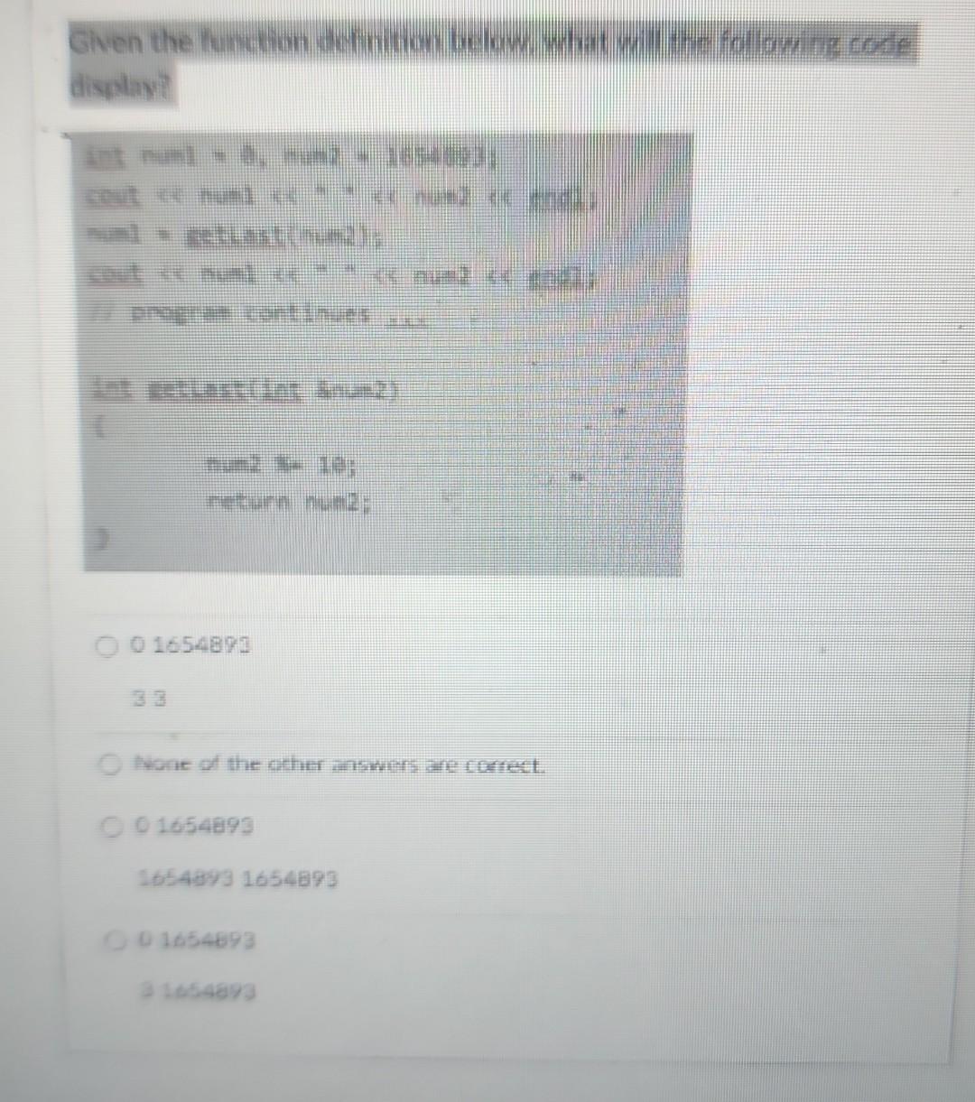 Solved disyday? 1654892 33 Wone of the ocher answers are | Chegg.com