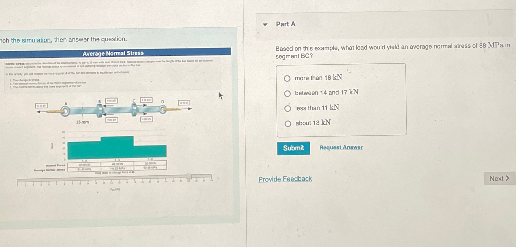 Solved Part Abased On This Example What Load Would Yield An