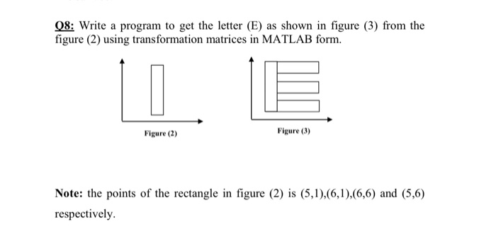 Solved 08: Write a program to get the letter (E) as shown in | Chegg.com