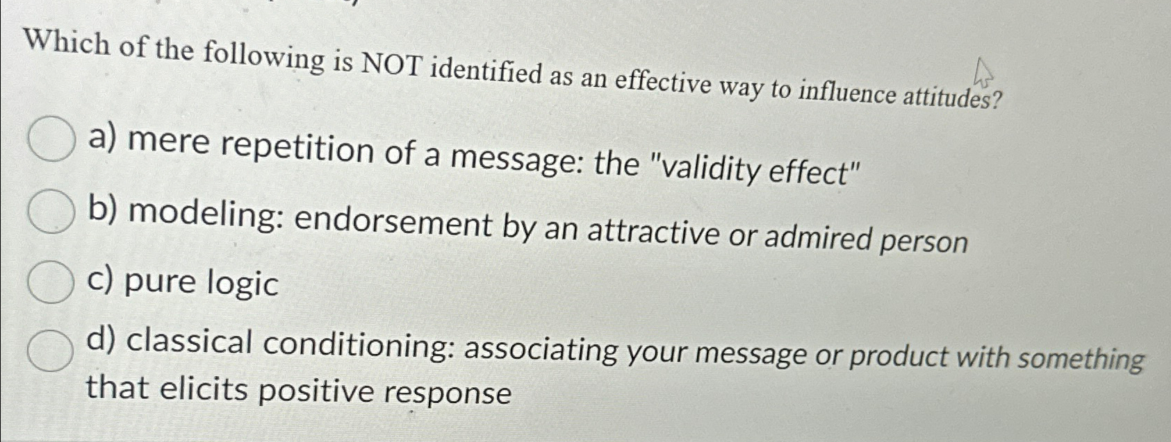 Solved Which of the following is NOT identified as an | Chegg.com