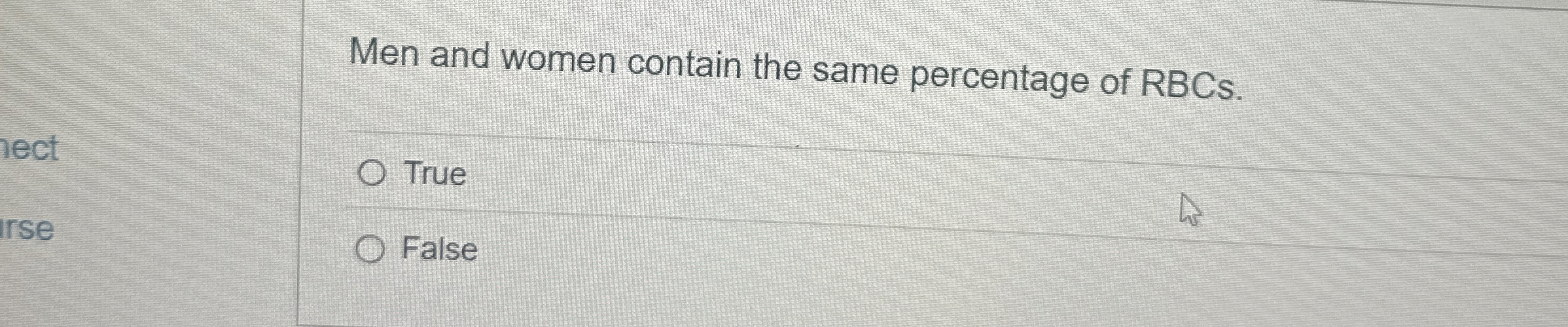 Solved Men and women contain the same percentage of | Chegg.com