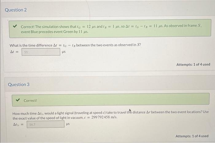 Solved Two events ("Blue" and "Green") are observed in an | Chegg.com
